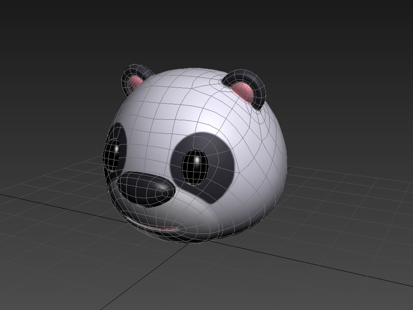 Panda Head Cartoon 3D Model - TurboSquid 1373929