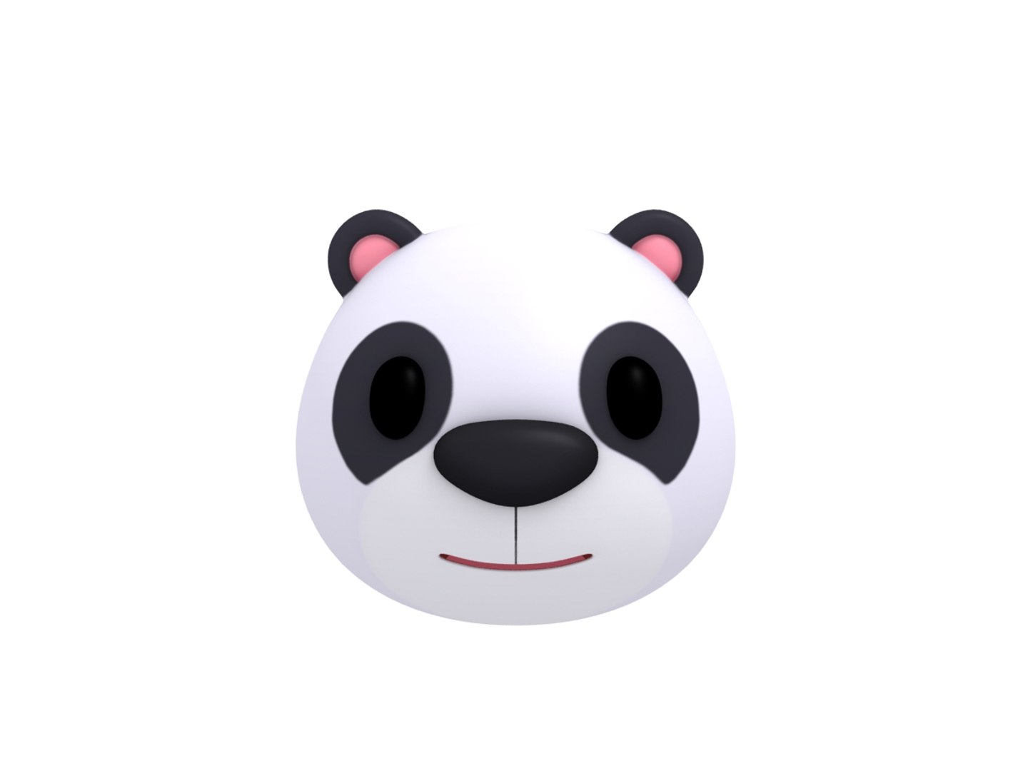 Panda Head Cartoon 3D Model - TurboSquid 1373929