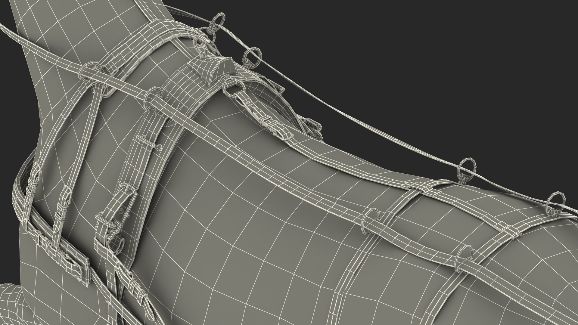 3D Model Horse Drawn Leather Harness - TurboSquid 1585347