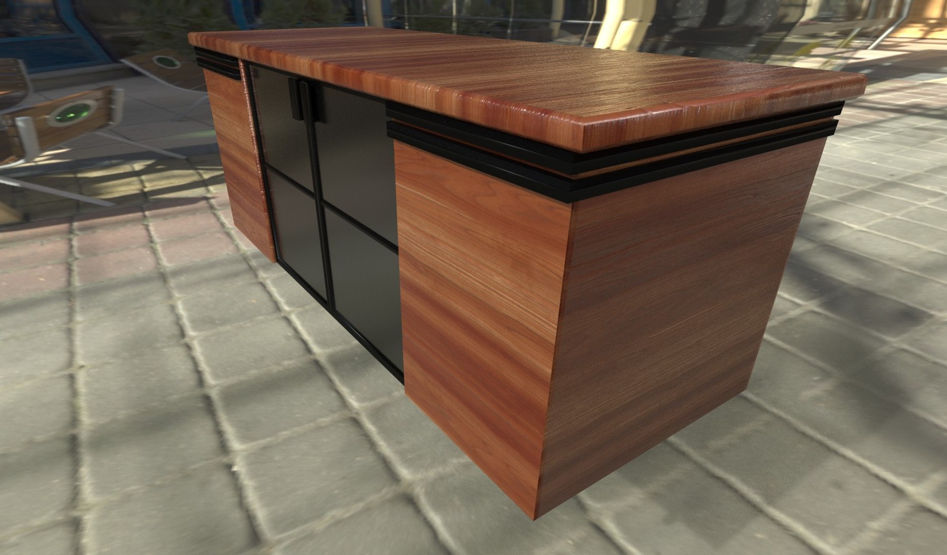 Kitchen Counter 3d Model