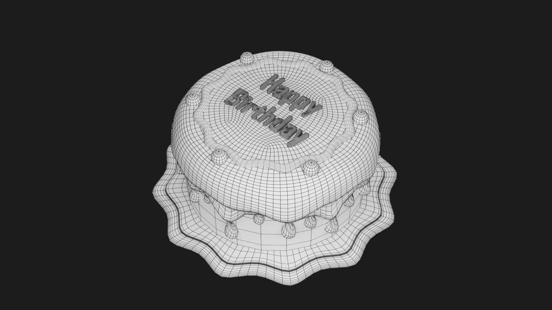 3D Birthday Cake Model - TurboSquid 2050445