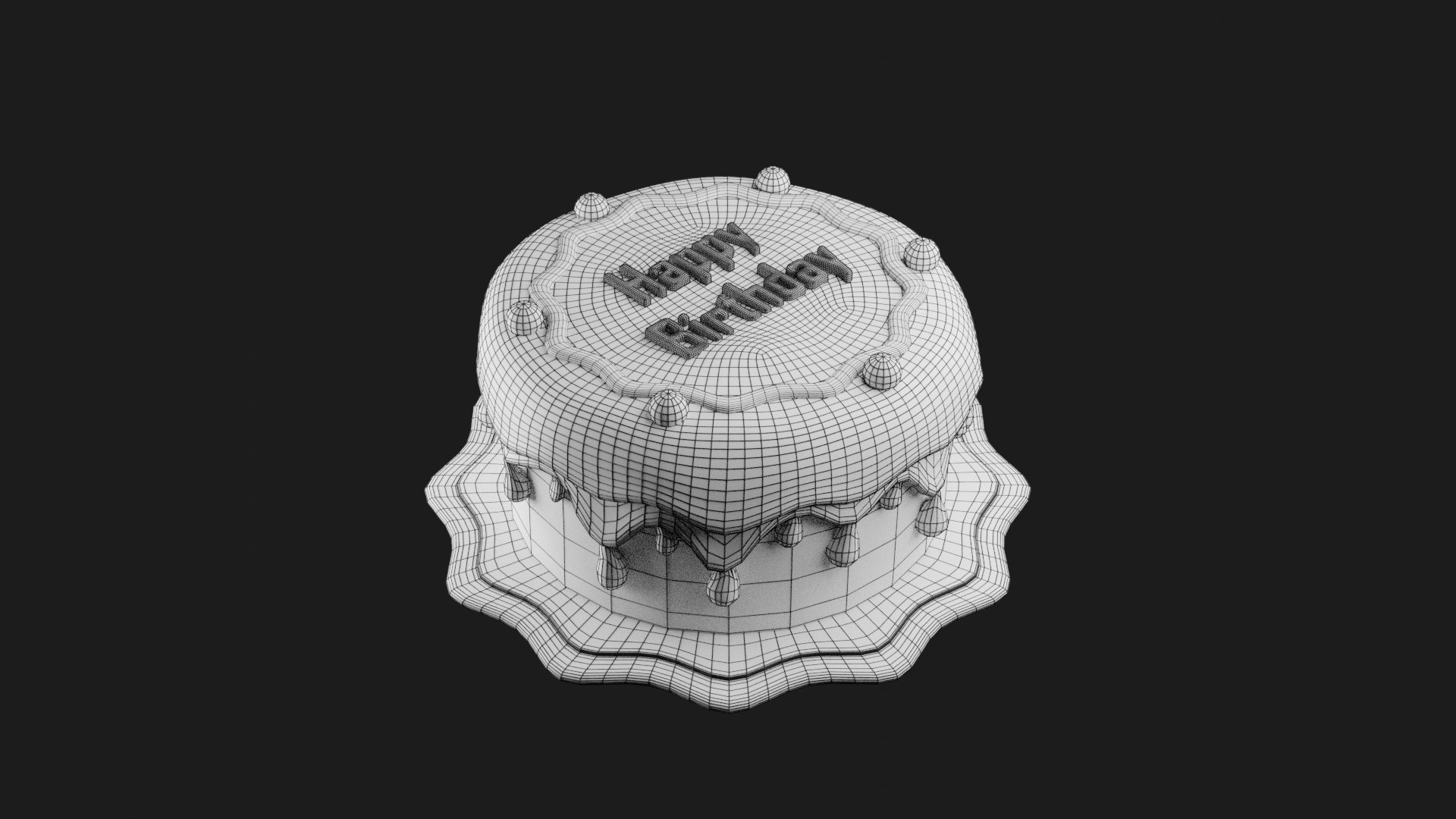 3D Birthday Cake Model - TurboSquid 2050445