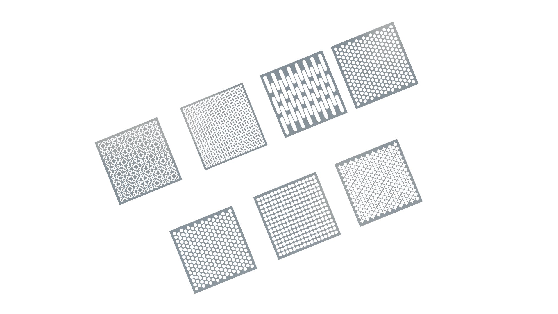 Metal Grills Grid 3D Model - TurboSquid 2205713