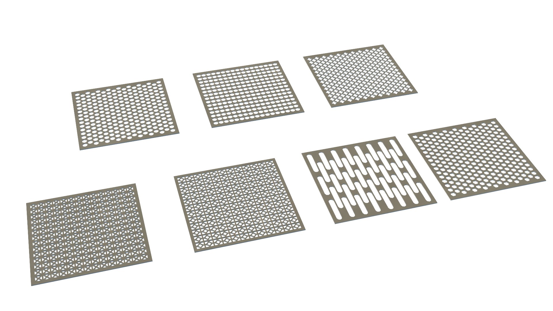 Metal Grills Grid 3D Model - TurboSquid 2205713