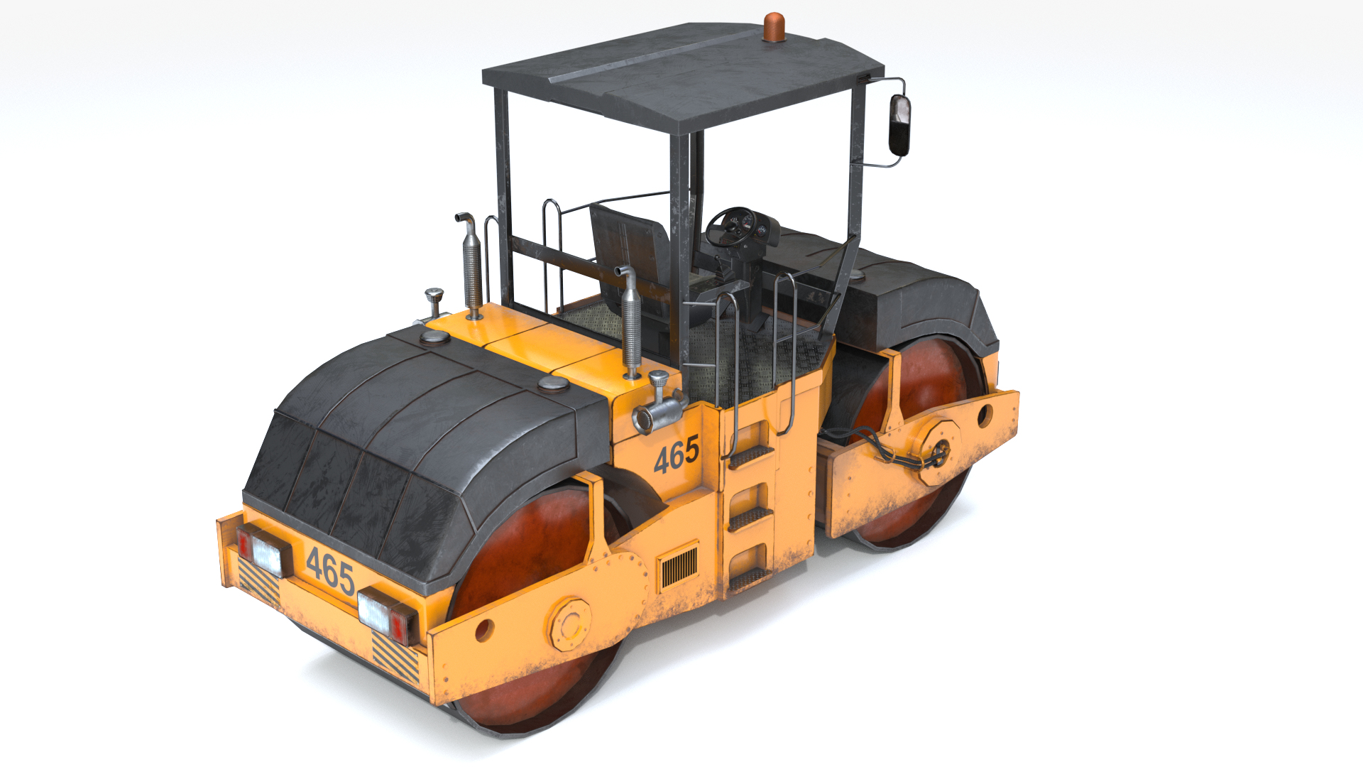 3D Road Roller Model - TurboSquid 1937118