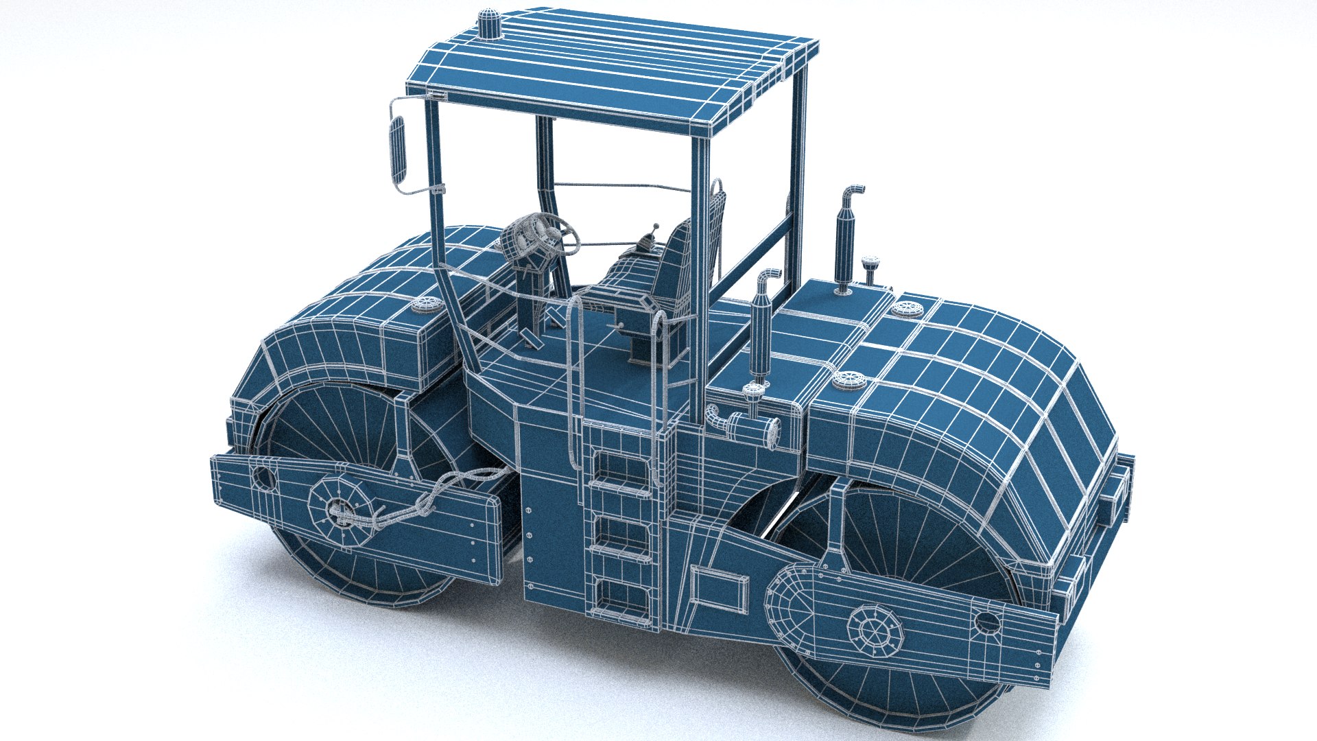 3D Road Roller model - TurboSquid 1937118
