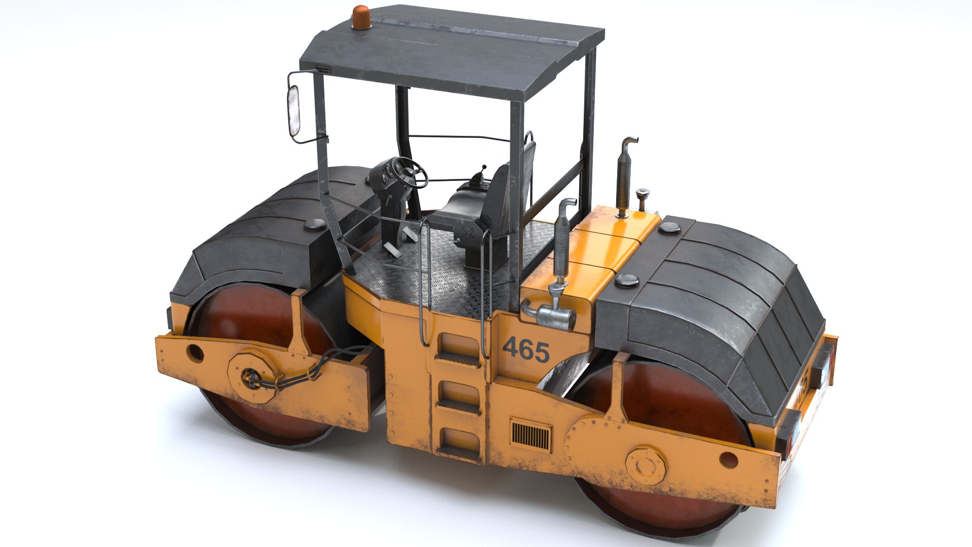 3D Road Roller Model - TurboSquid 1937118