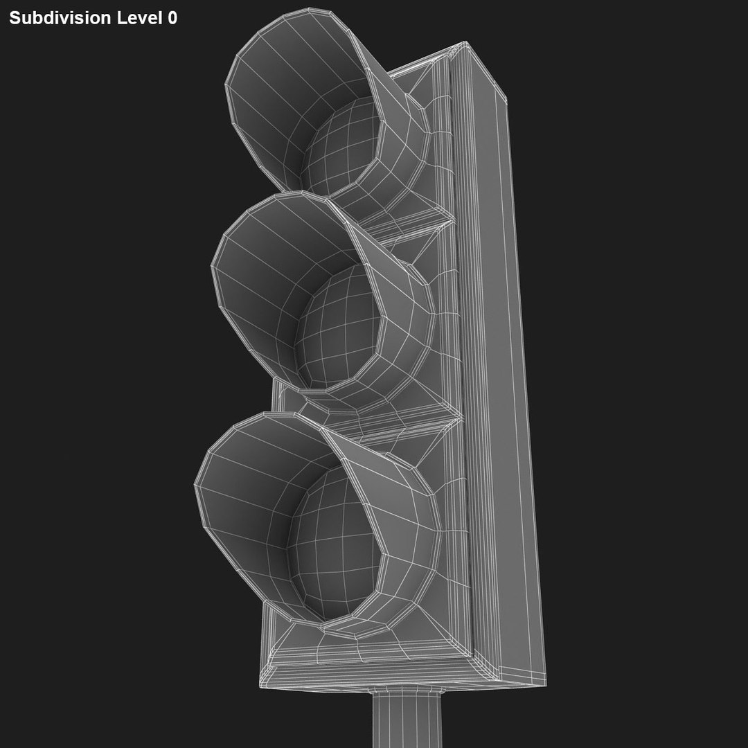 3d Traffic Light 02 Model