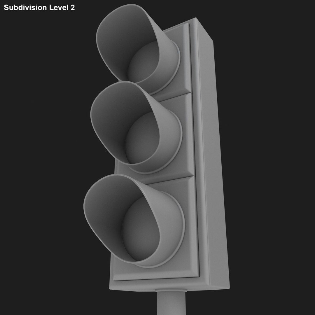 3d Traffic Light 02 Model