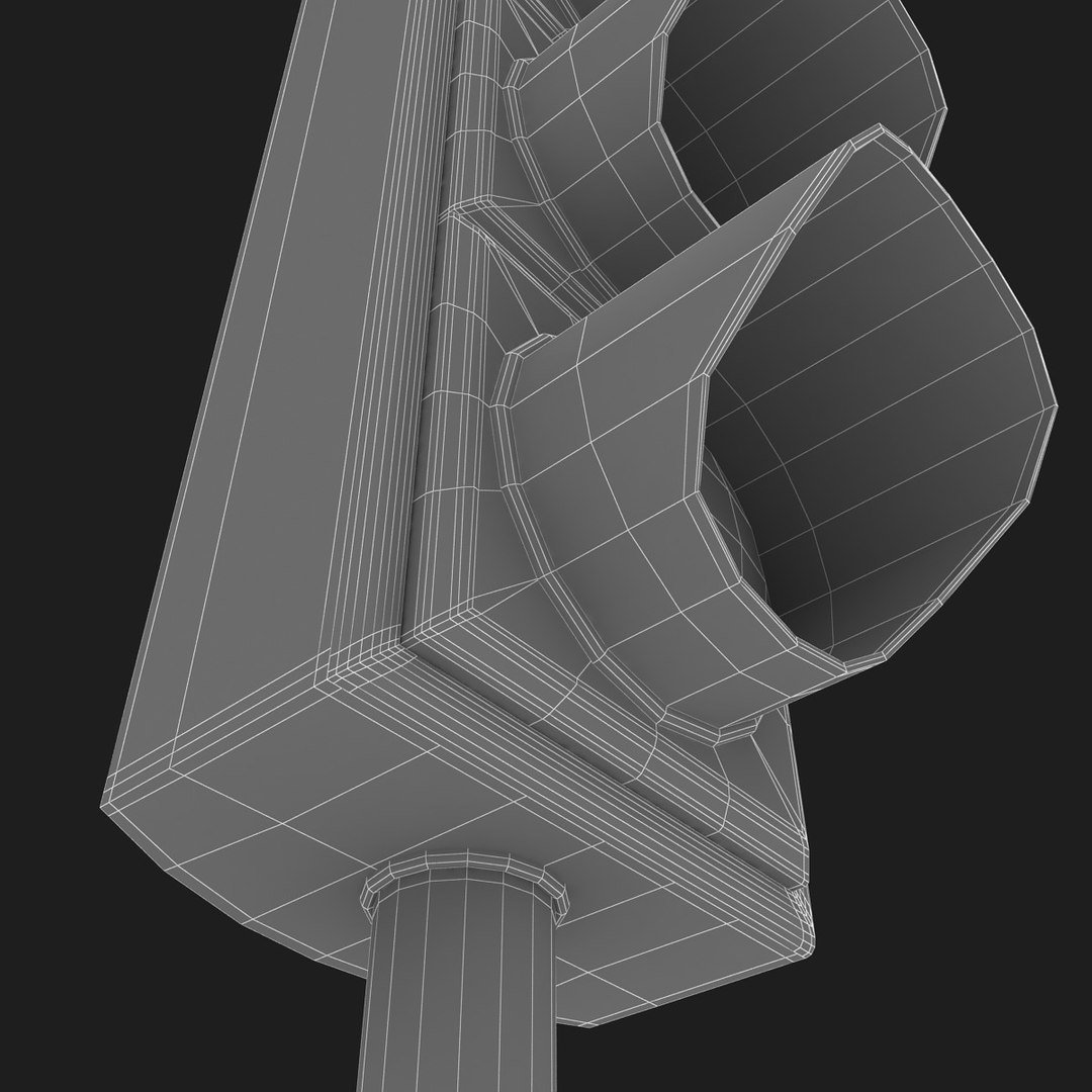 3d Traffic Light 02 Model