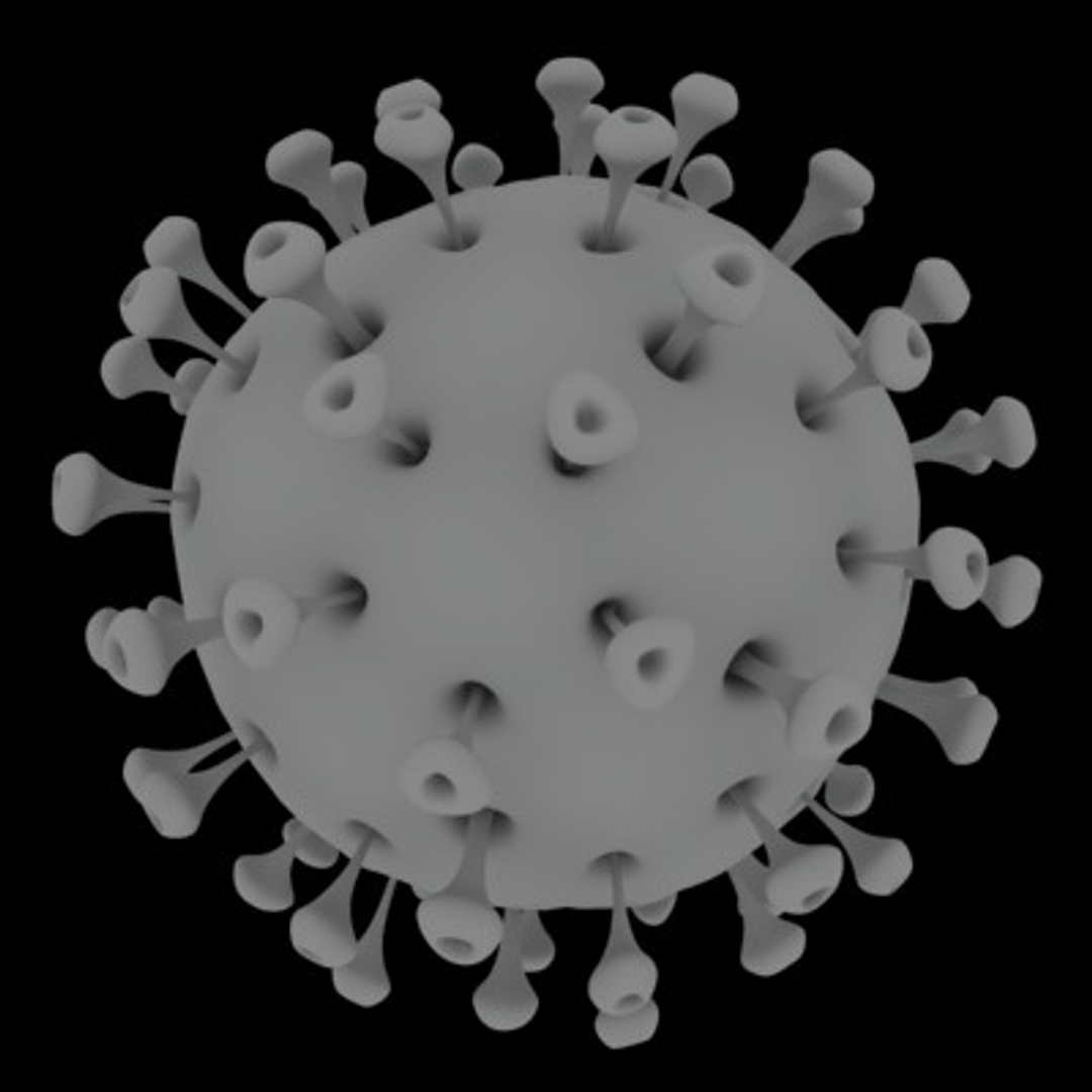 hiv aids virus cell 3d model
