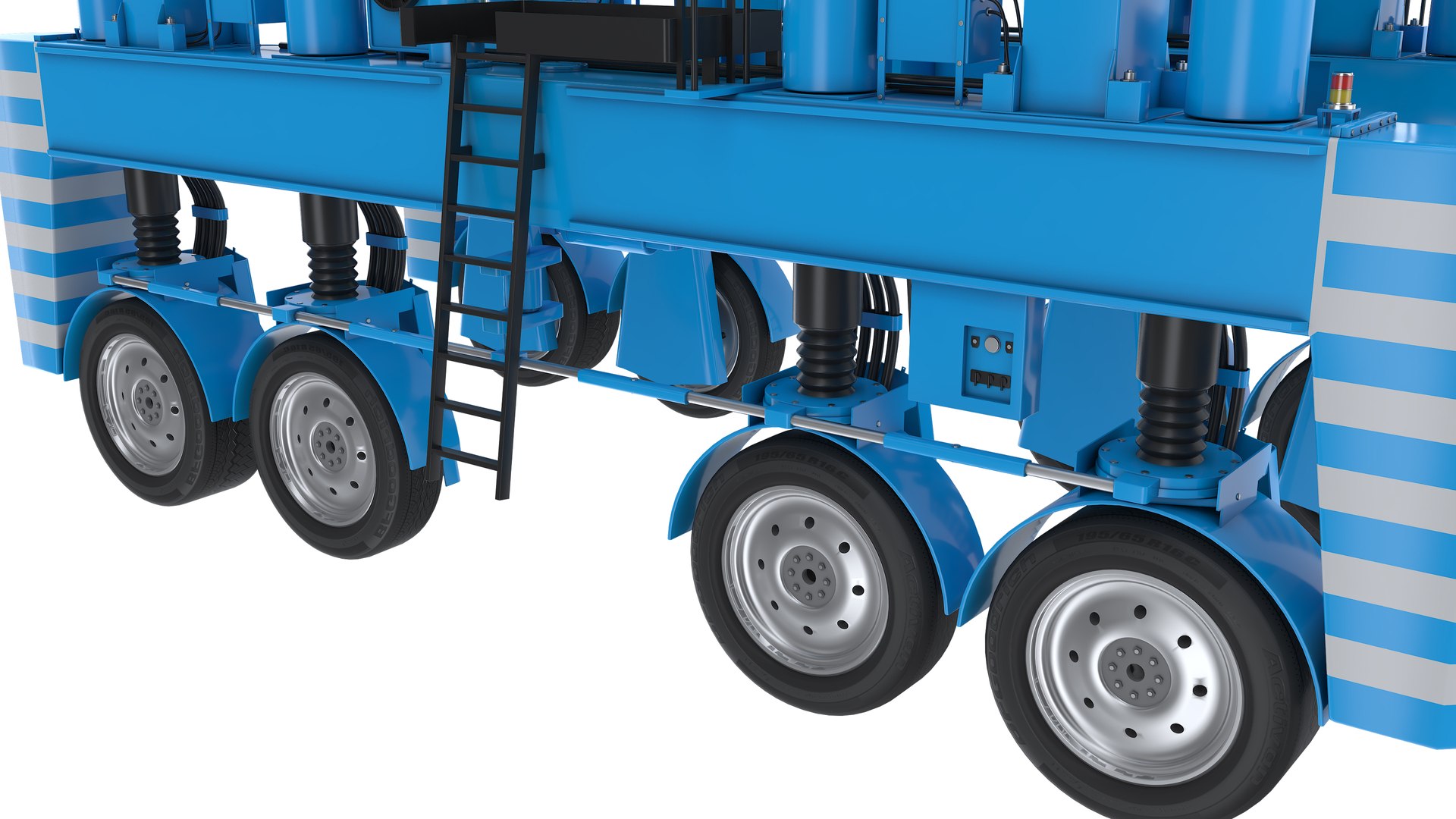 3D Straddle Carrier With Container - TurboSquid 2278181