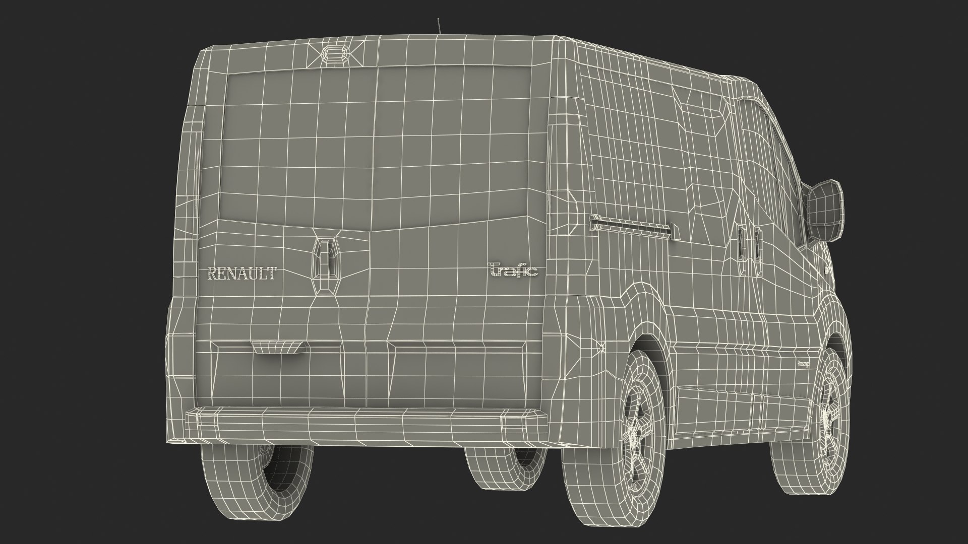 renault trafic 2013 3d model