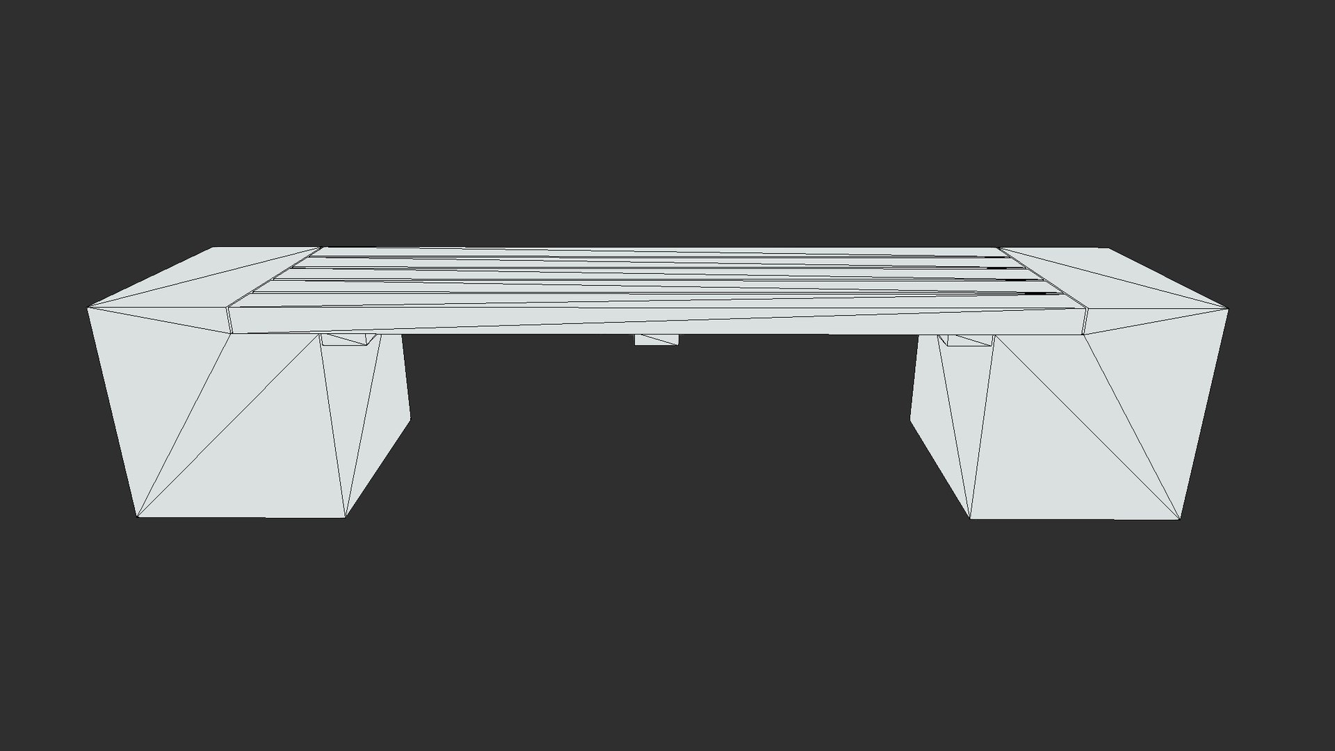 3D Bench 02 Low Poly PBR Realistic Model - TurboSquid 1930483