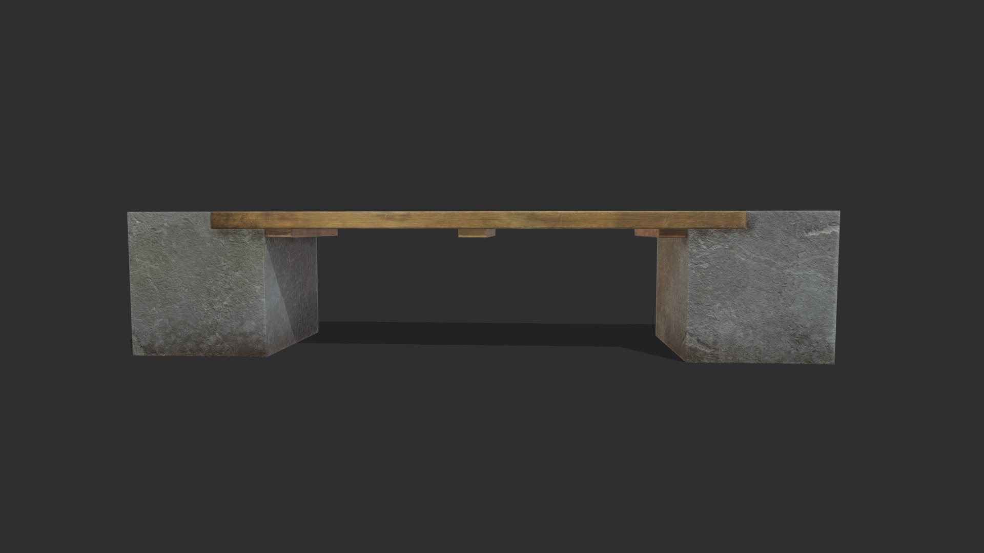 3D Bench 02 Low Poly PBR Realistic Model - TurboSquid 1930483