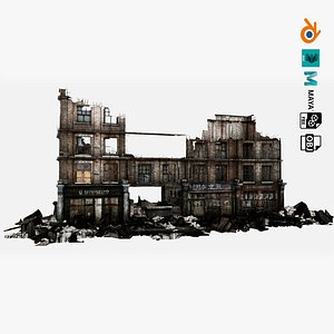 Destroyed Building Blender Models for Download | TurboSquid