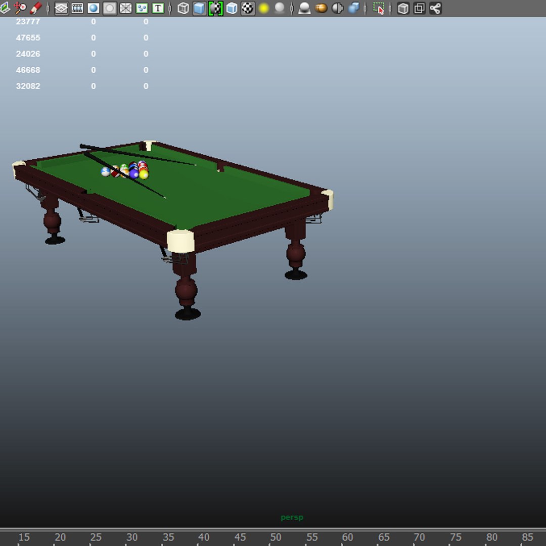 Billiard Table 3D - TurboSquid 1451123