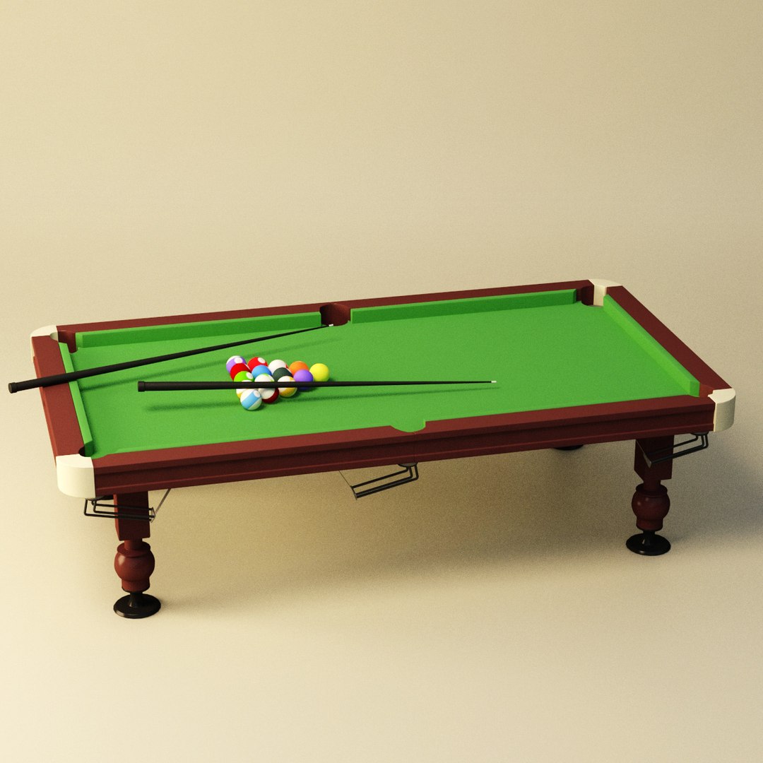 Billiard Table 3D - TurboSquid 1451123