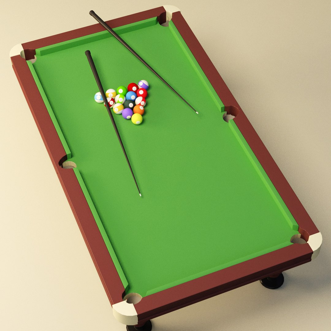 Billiard Table 3D - TurboSquid 1451123