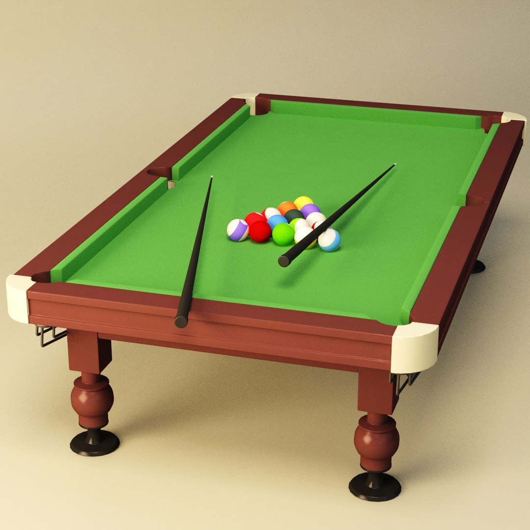 Billiard Table 3D - TurboSquid 1451123