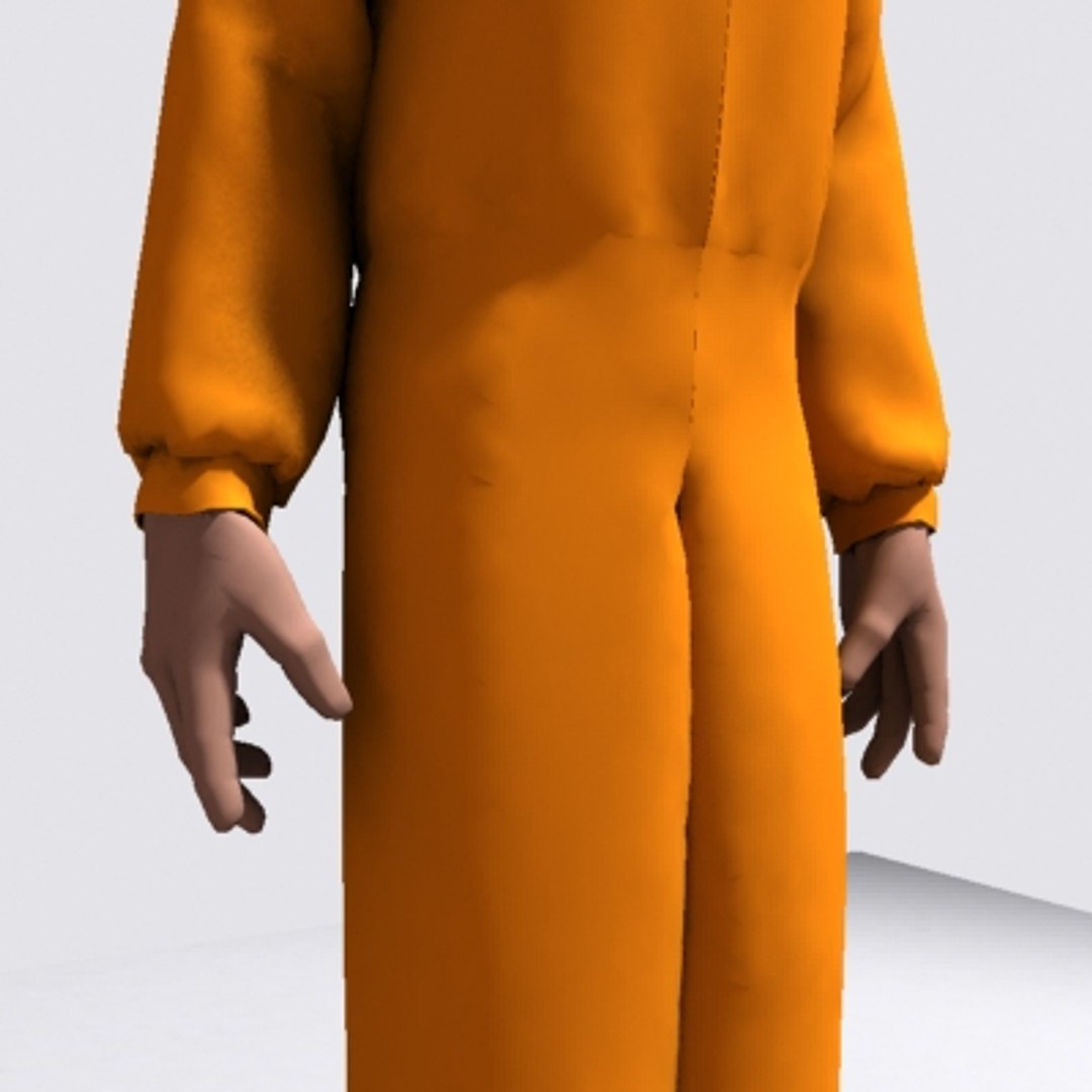 rigged character worker 3d model