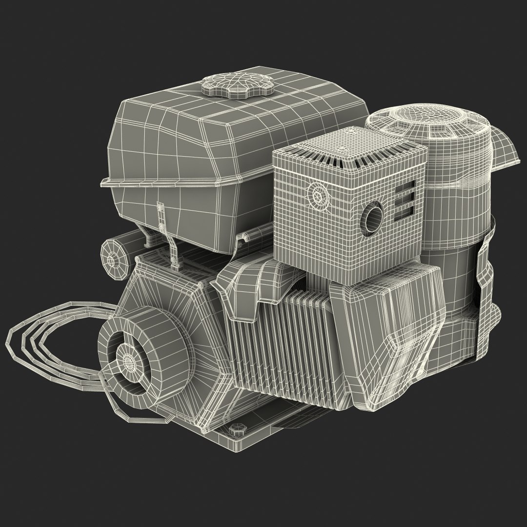 horizontal single cylinder engine 3ds