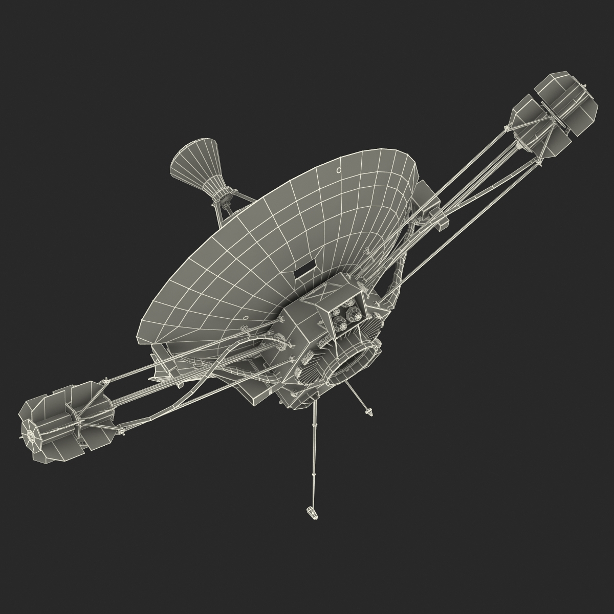 robotic space probe pioneer c4d