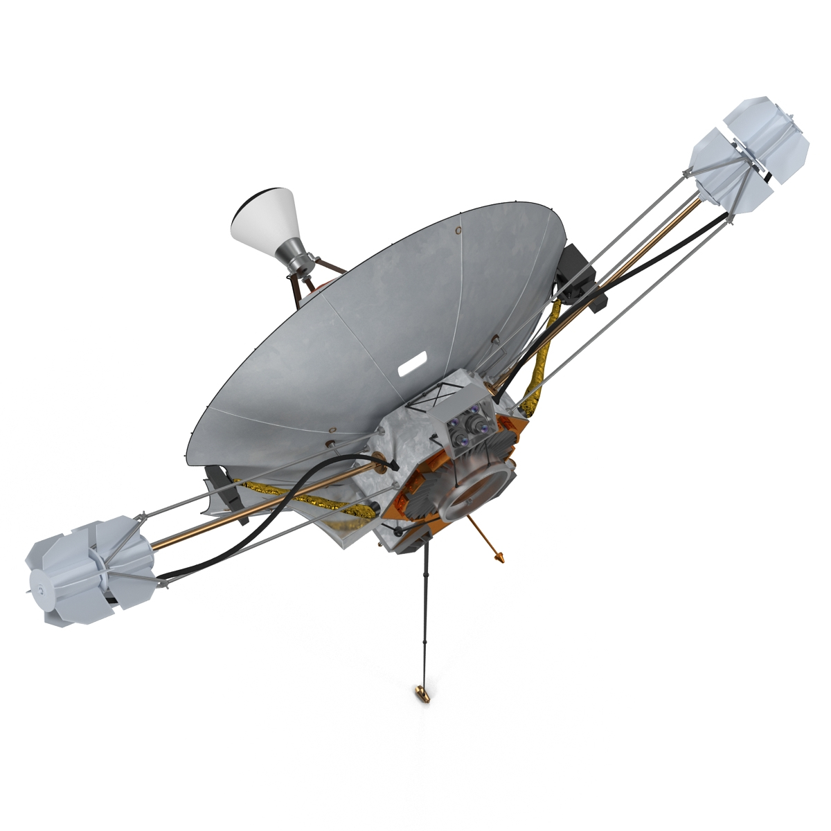 robotic space probe pioneer c4d