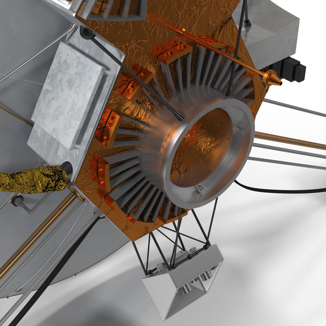 robotic space probe pioneer c4d
