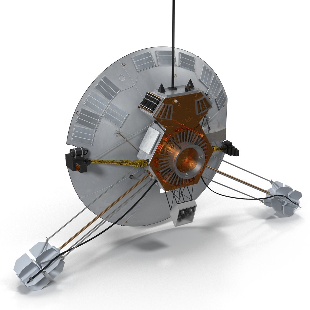 robotic space probe pioneer c4d