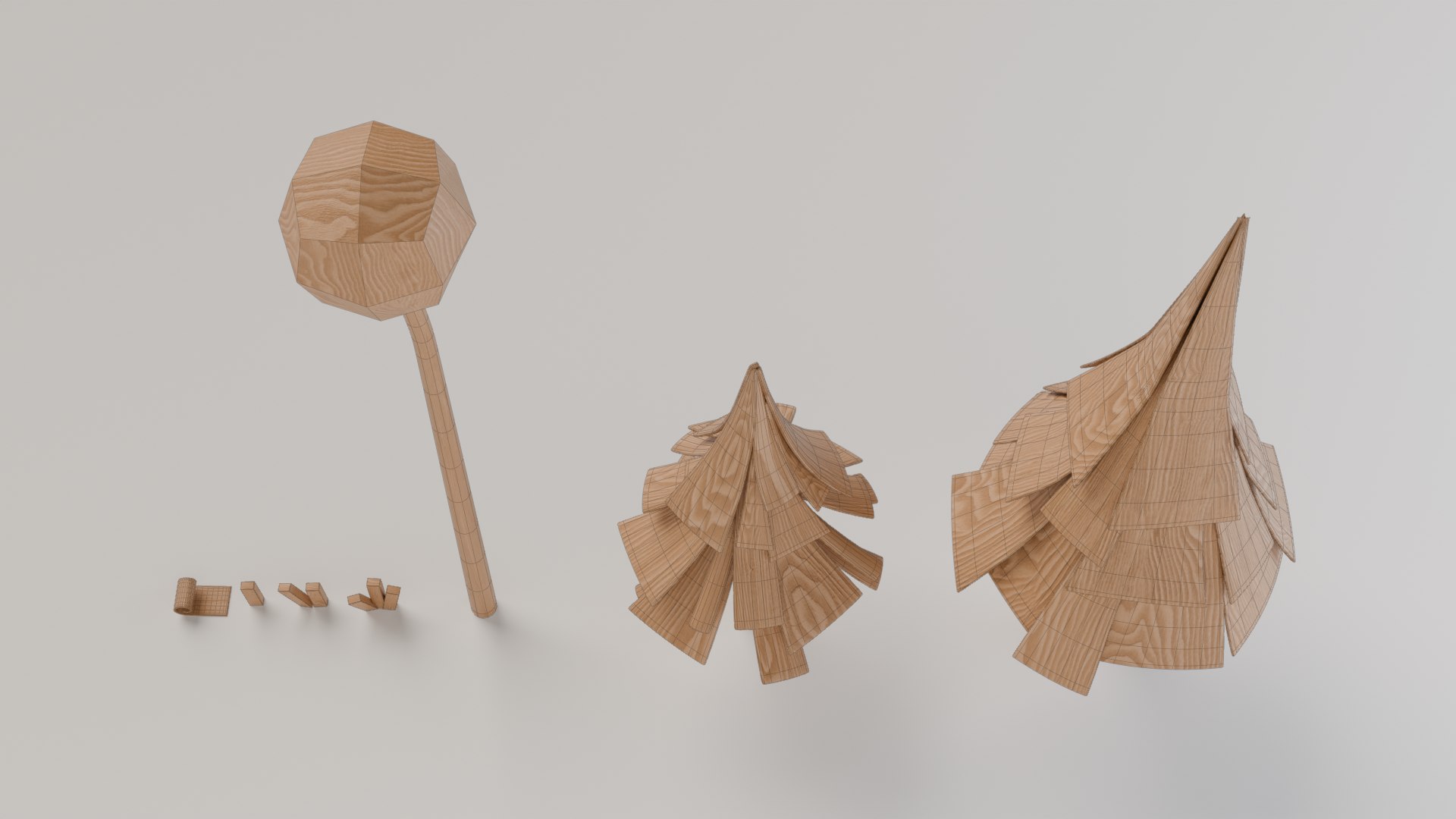 Wooden Forest Collection 3D Model - TurboSquid 2192102