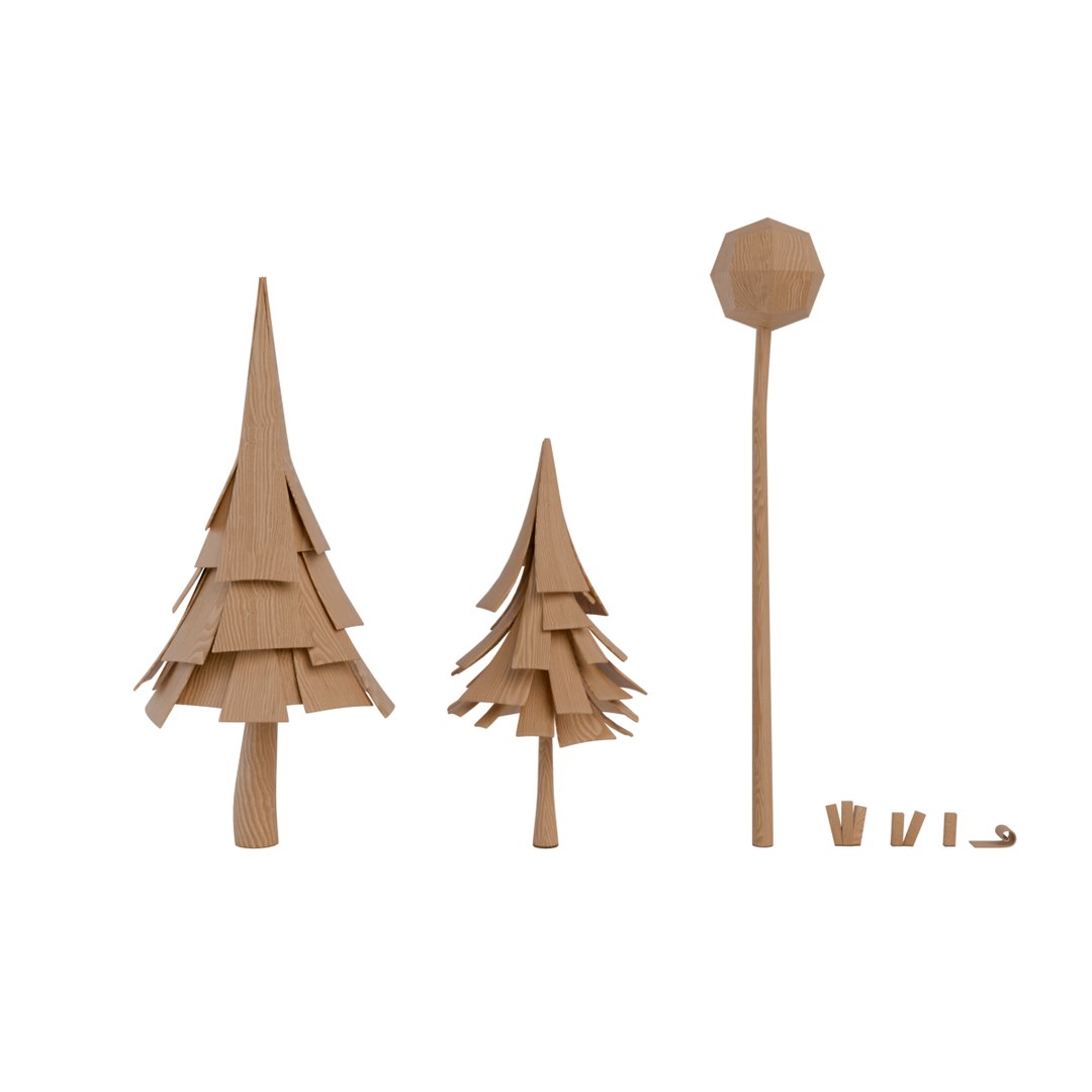 Wooden Forest Collection 3D Model - TurboSquid 2192102
