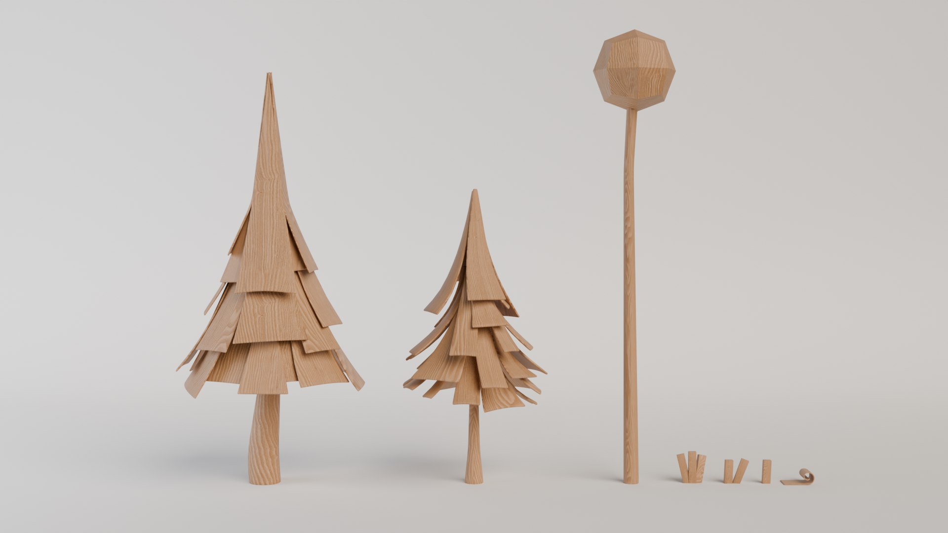 Wooden Forest Collection 3D Model - TurboSquid 2192102