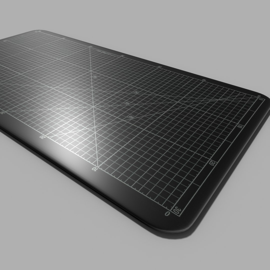 Black Cutting Mat Obj