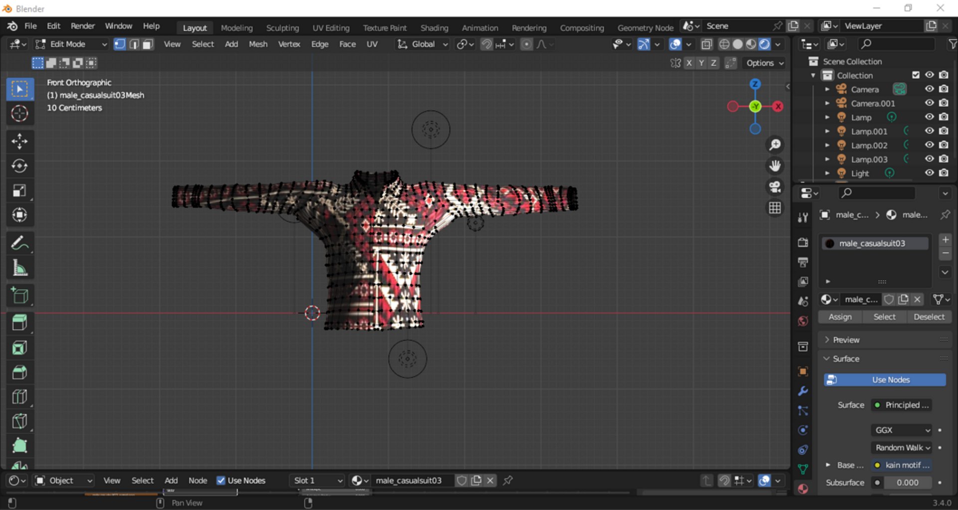 3D Toraja Shirt From Toraja Tribe - TurboSquid 2242395