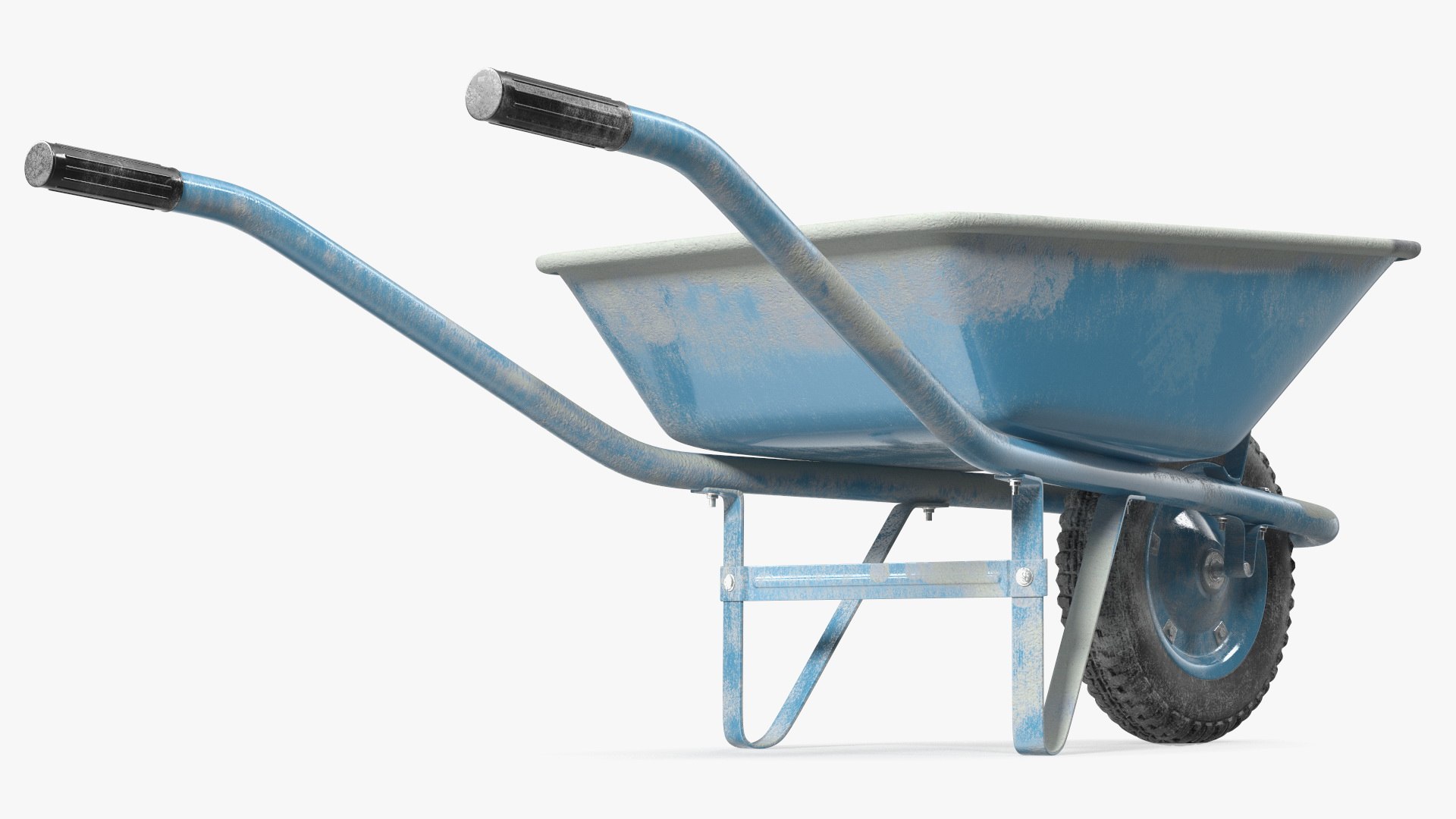 3D Construction Wheelbarrow Full of Cement Blue - TurboSquid 2169044