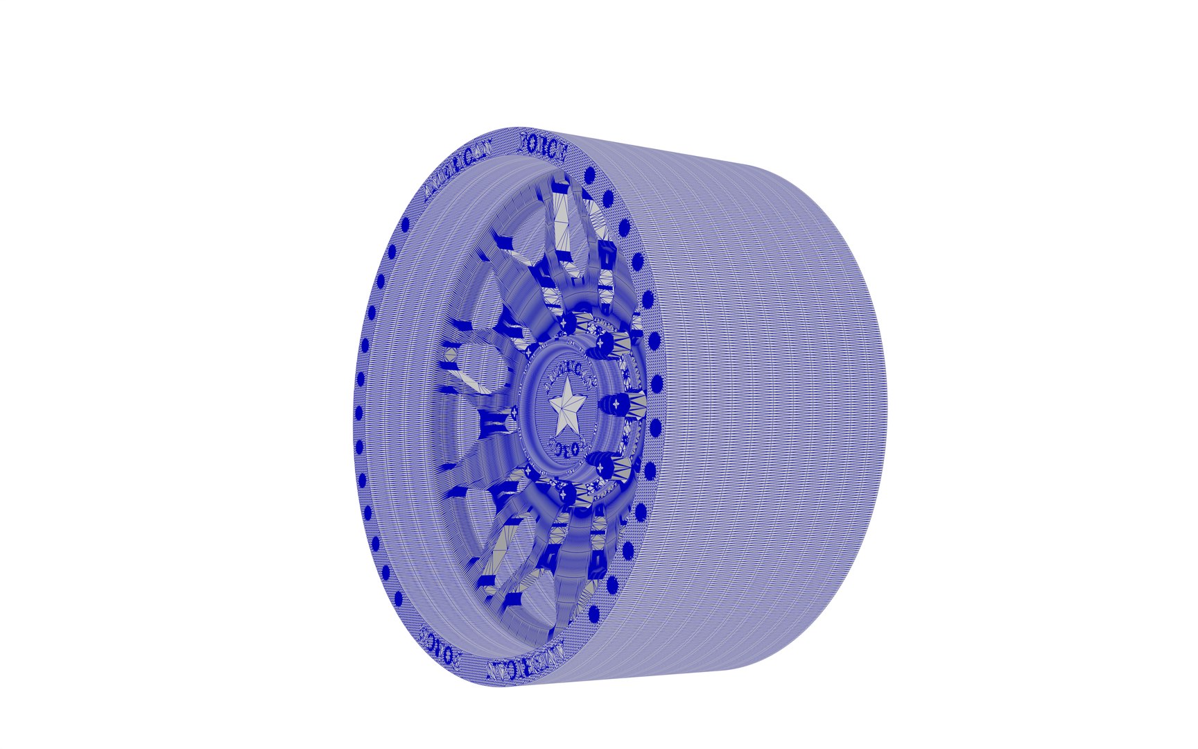 3D Model AMERICAN RACING CKH03 ORION CC WHEEL RIM - TurboSquid 2147914