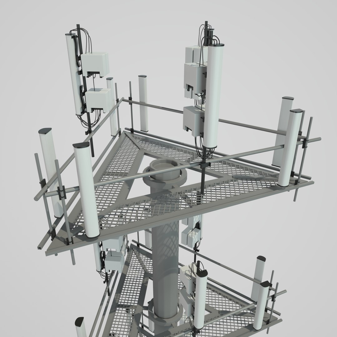 3D Cellular Tower Site Model - TurboSquid 1509501