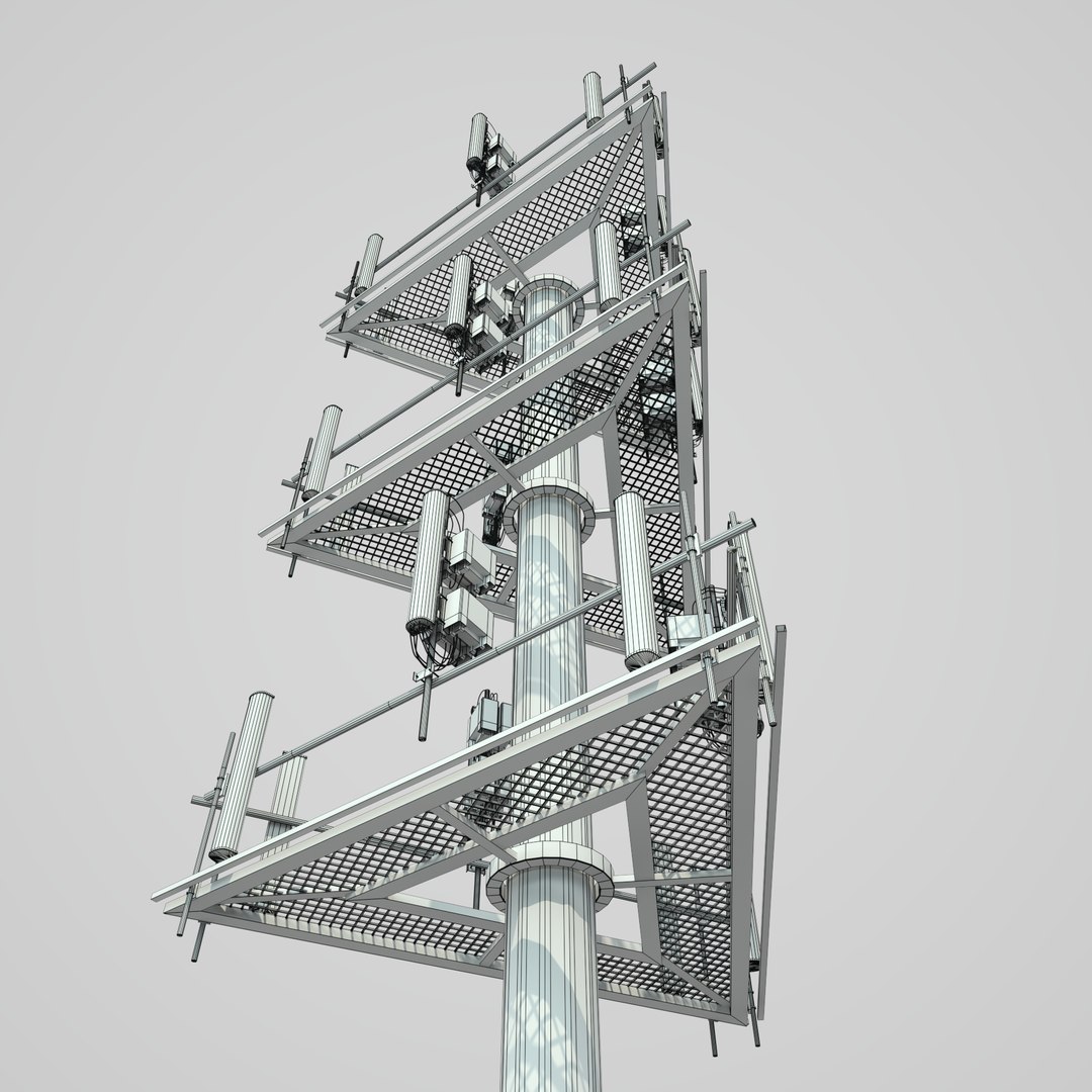 3D Cellular Tower Site Model - TurboSquid 1509501
