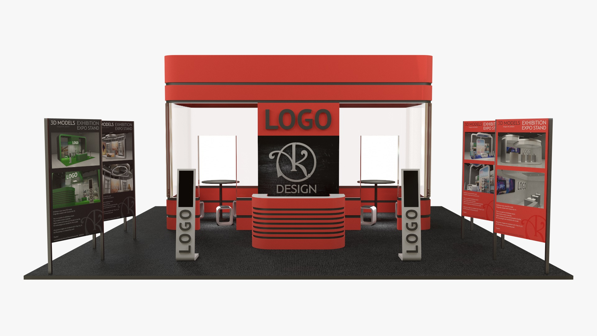 3D Exhibition Expo Stand Model - TurboSquid 1546448