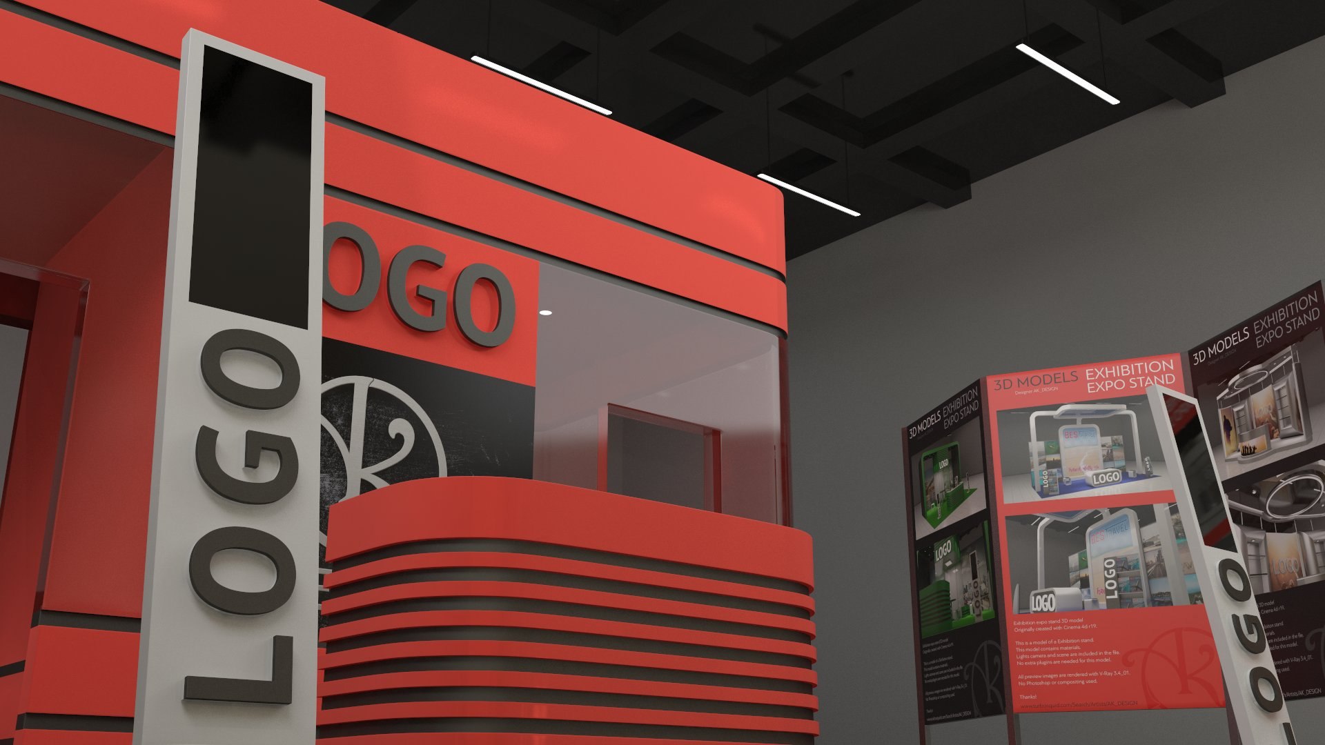 3D Exhibition Expo Stand Model - TurboSquid 1546448