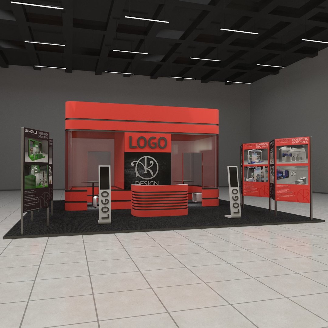 3D Exhibition Expo Stand Model - TurboSquid 1546448