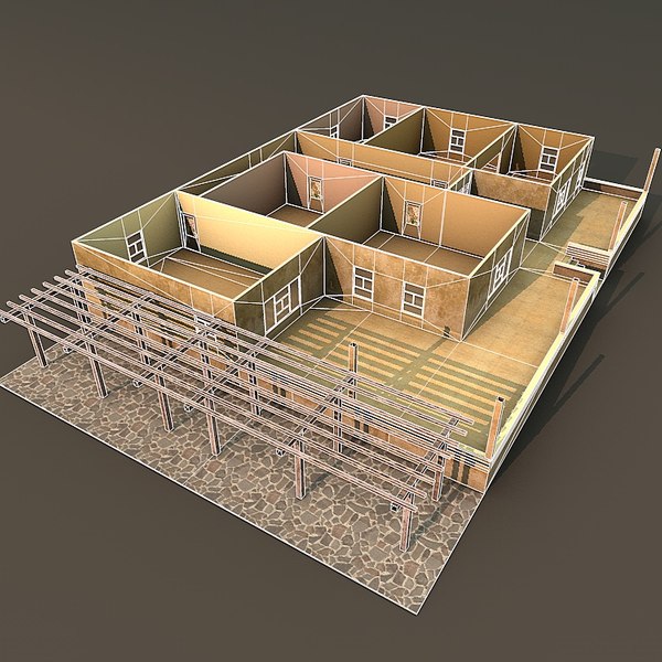 3d model house interior building