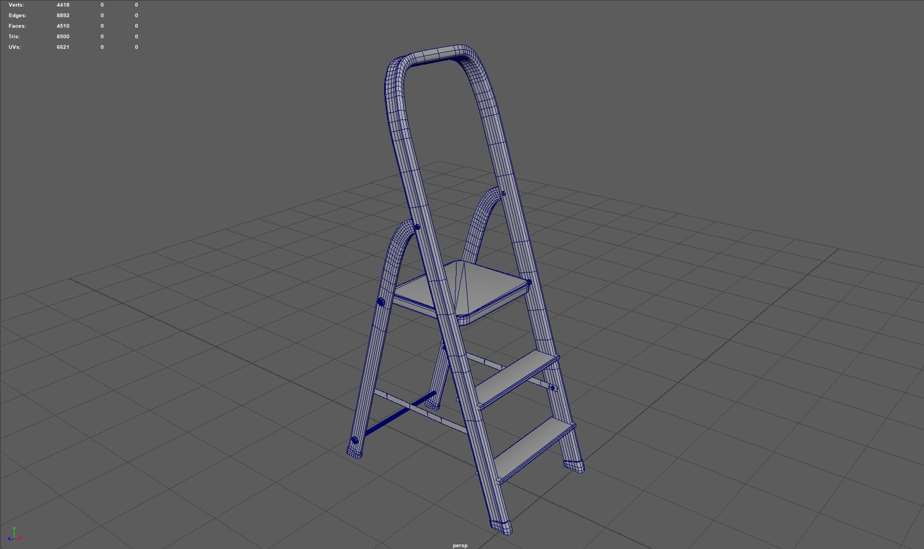 Folding Ladder 3D - TurboSquid 2032388