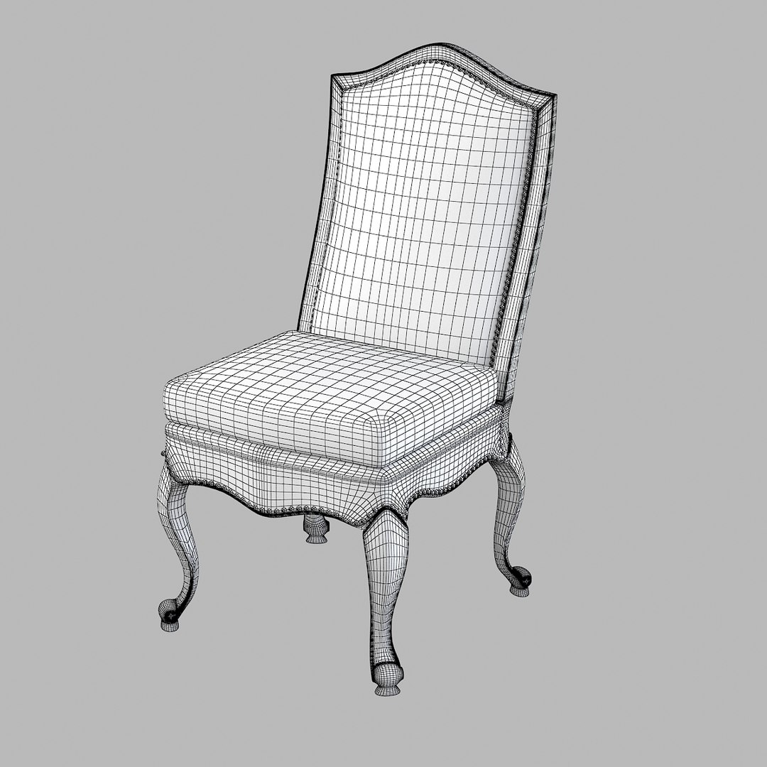 3ds Max Dining Chair Classic