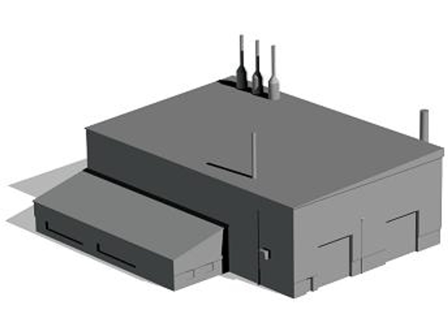 Modern Factory 3d Model