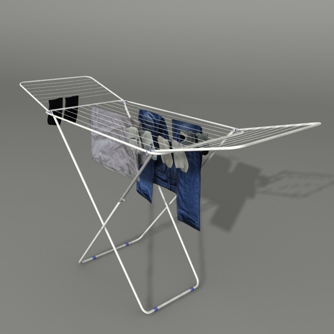 3d Model Of Clothes Dryer