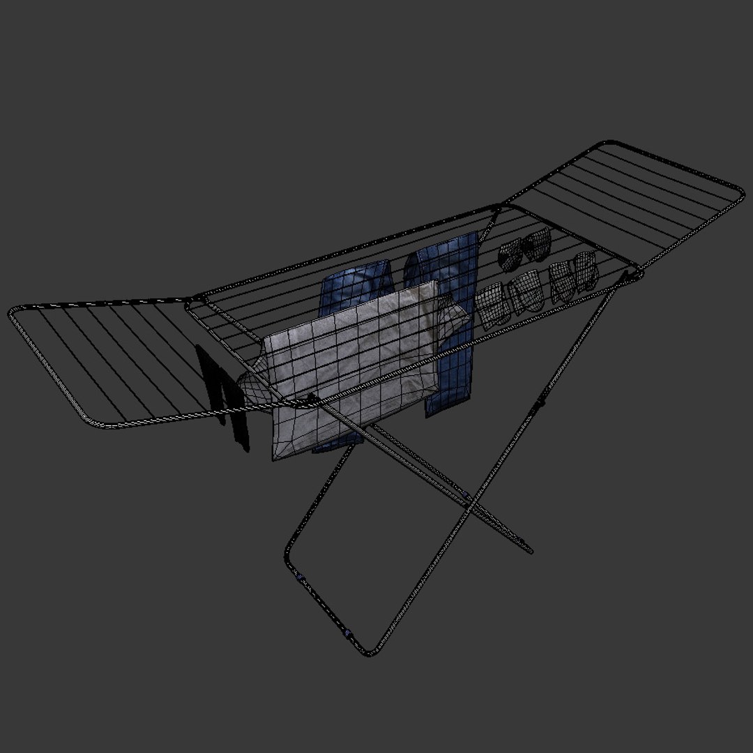 3d Model Of Clothes Dryer