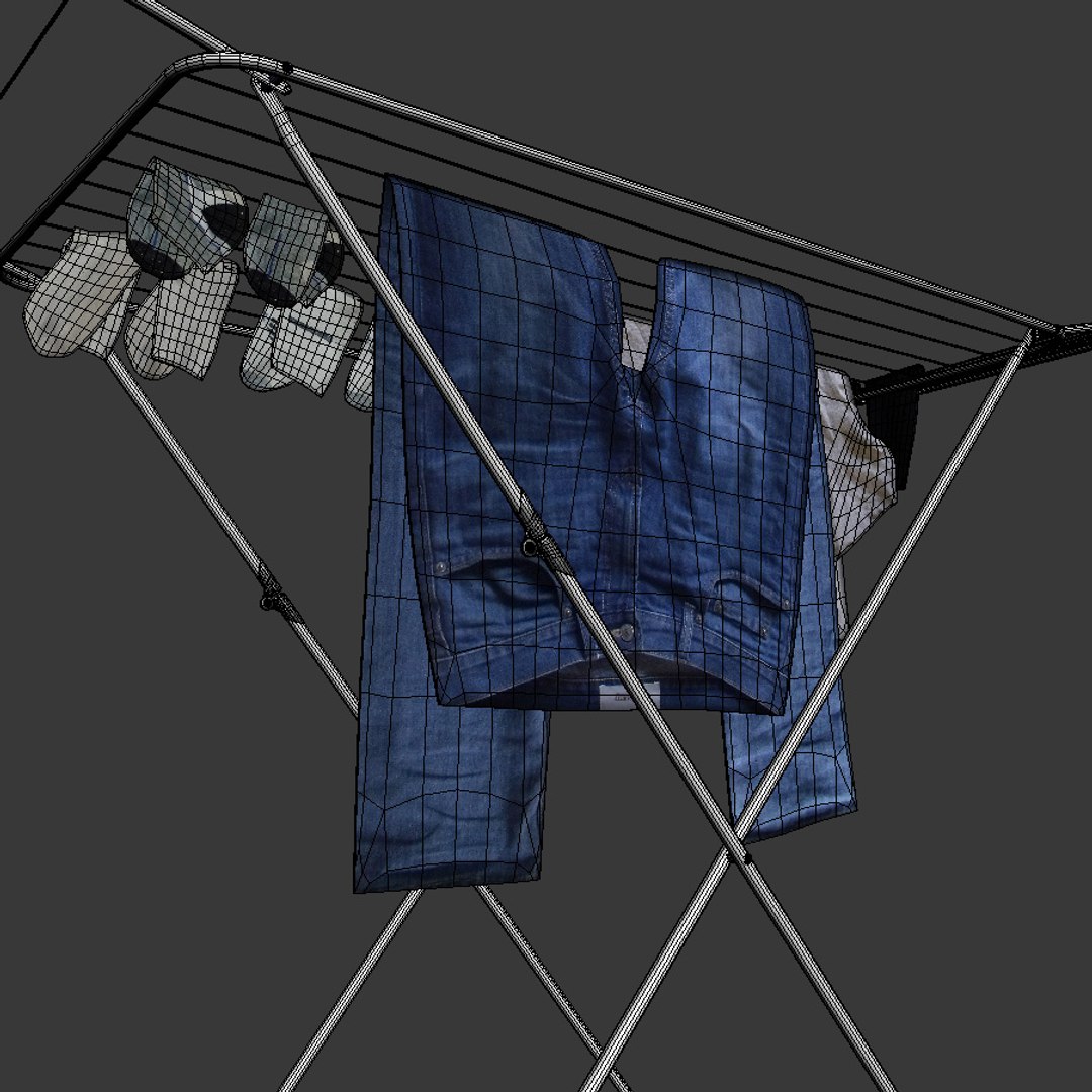 3d Model Of Clothes Dryer