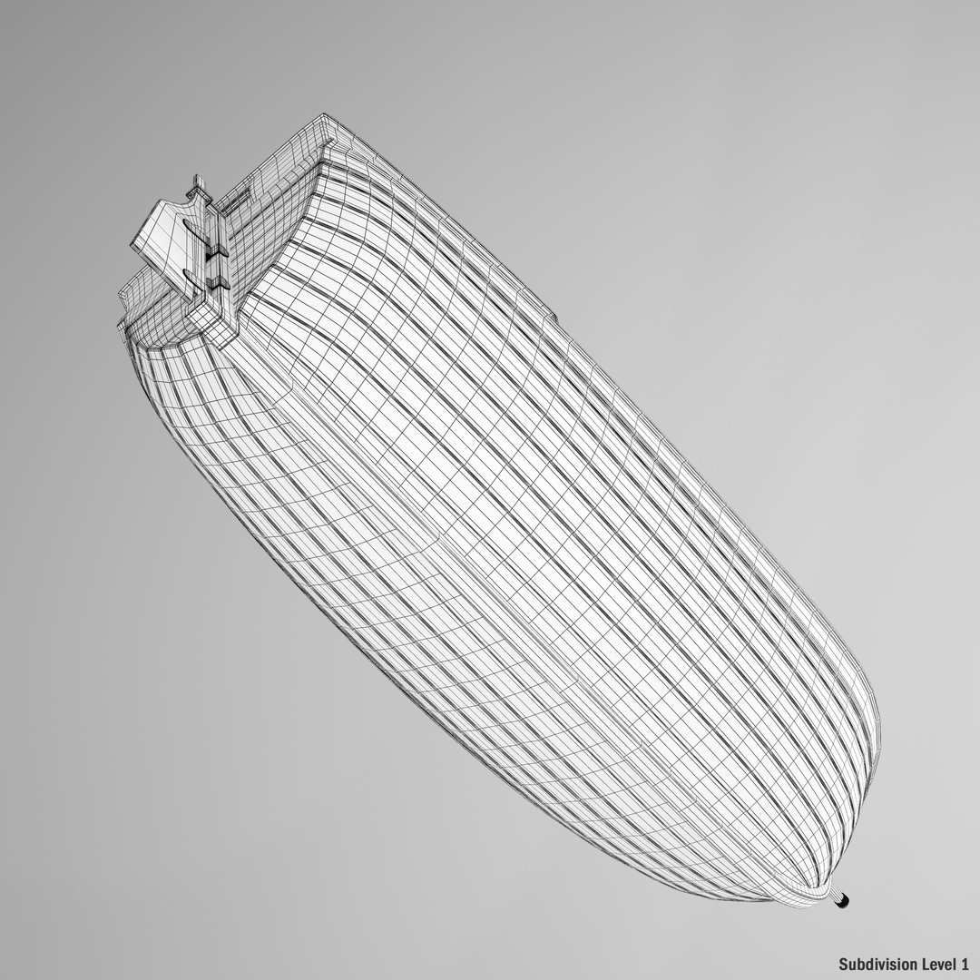medieval sailing boat 3d model